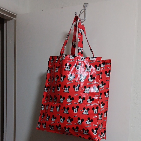 Disney | Bags | Disney Red Cartoon Character Tote Bag | Poshmark